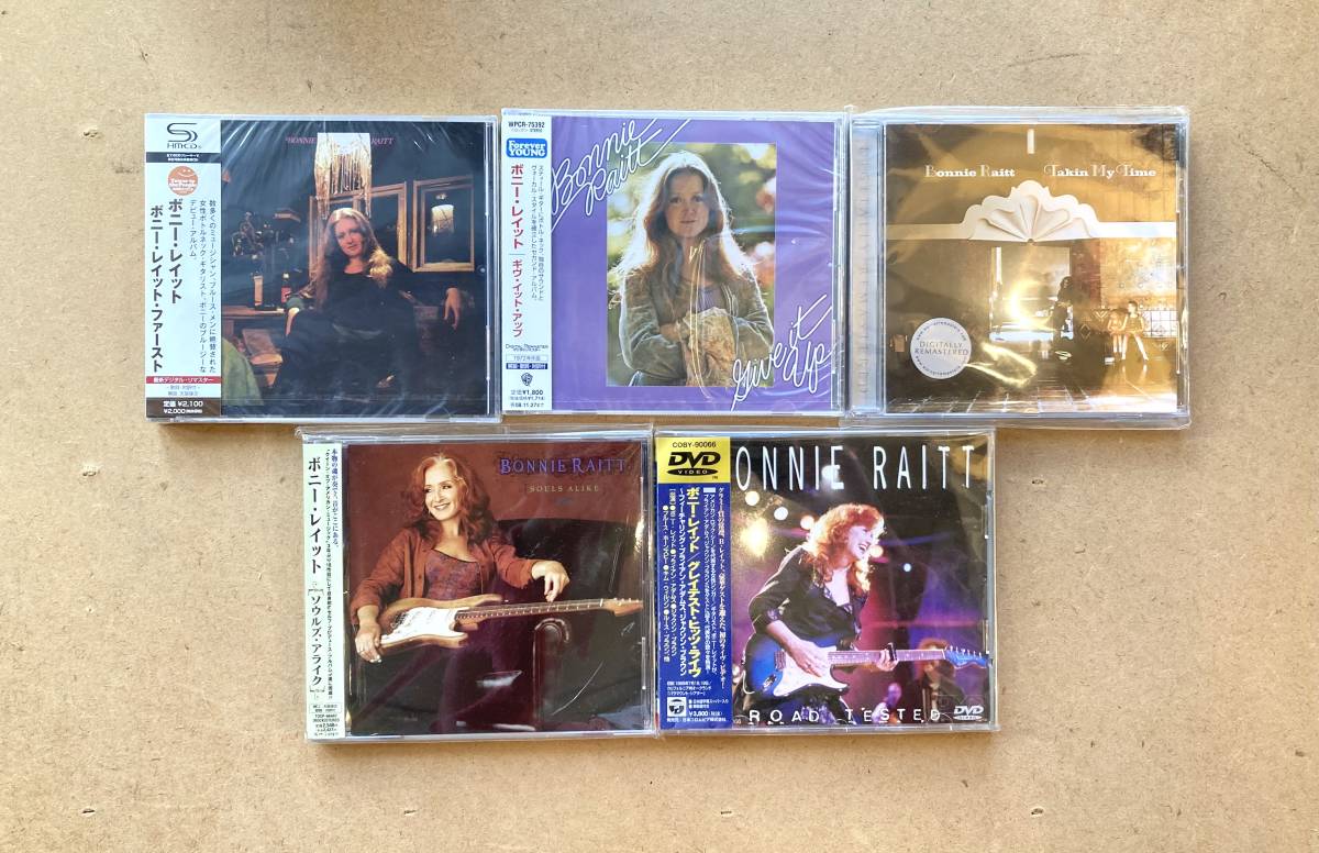 【やや傷や汚れあり】 未開封品含む Bonnie Raitt(ボニー・レイット) CD4枚＋DVDセット!SHM-CD Give It Up ...