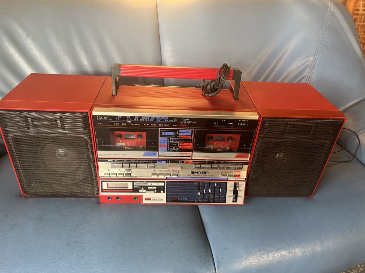 【目立った傷や汚れなし】シャープ GF-T3R ラジカセ テーブルコンポーネントシステム TABLE COMPONENT SYSTEM 1円から最低落札なしの落札情報詳細 - ヤフオク落札価格 ...