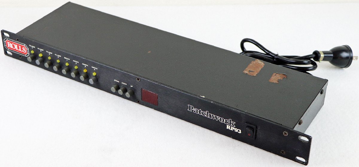 【全体的に状態が悪い】M ジャンク品 楽器機材 ループスイッチ Patchwork ROLLS RP93 MIDI Programable Switing System 本体のみ 説明書つきの ...