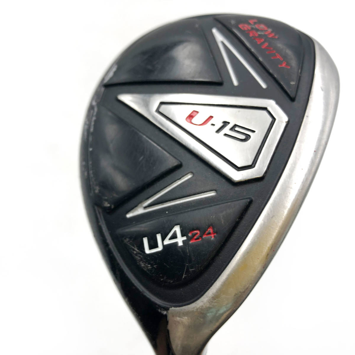 【やや傷や汚れあり】U08010 LOW GRAVITY U-15 ユーティリティ4番U4 ゴルフクラブ CG77 フレックスR 24° 37 ...