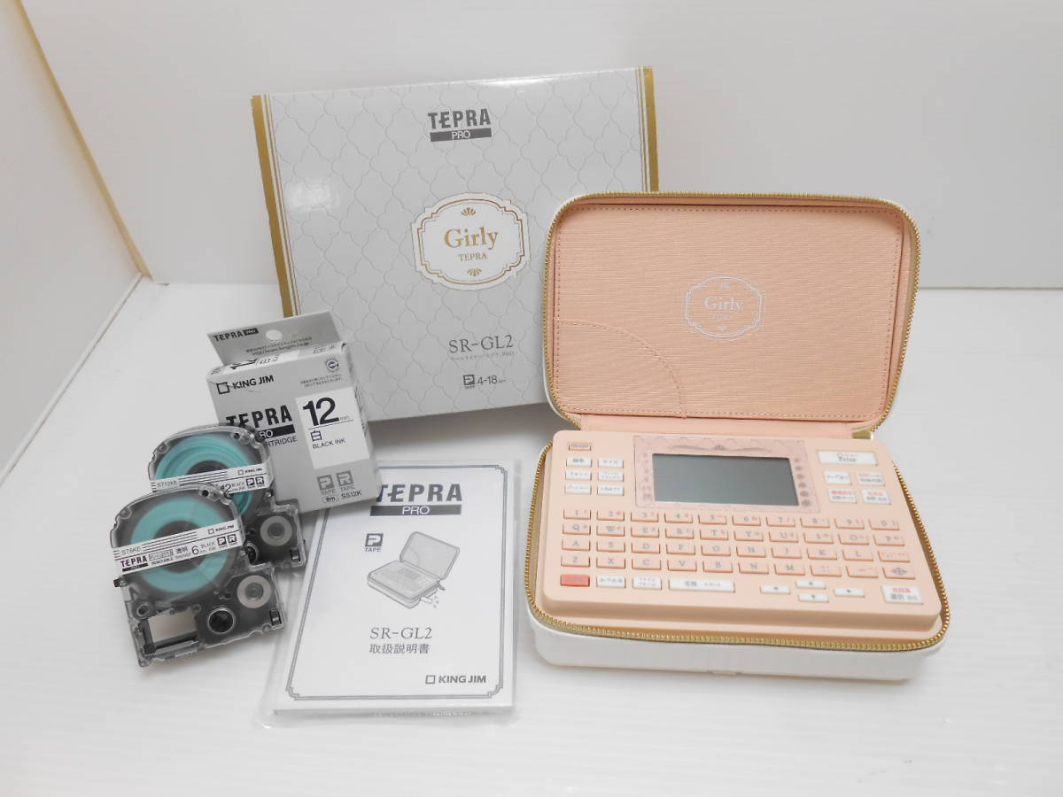 【目立った傷や汚れなし】下∞5 動作品 KING JIM キングジム ラベルライター「テプラ」PRO SR-GL2 コーラルピンク Girly TEPRA 対応テープ幅4-18mm の落札情報 ...
