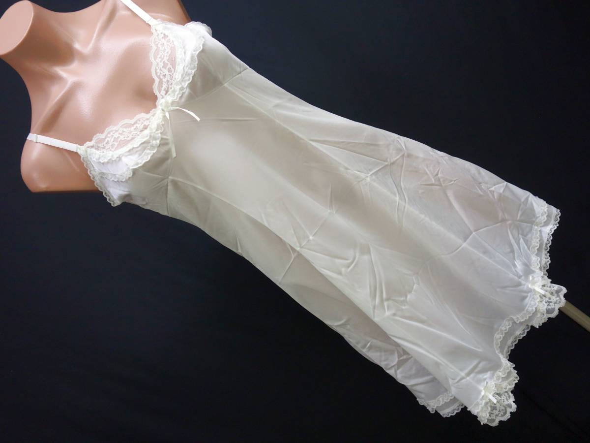 【目立った傷や汚れなし】7895★B80 スリップ Marbee マービー 胸元フリフリレースの落札情報詳細 - ヤフオク落札価格検索 オークフリー