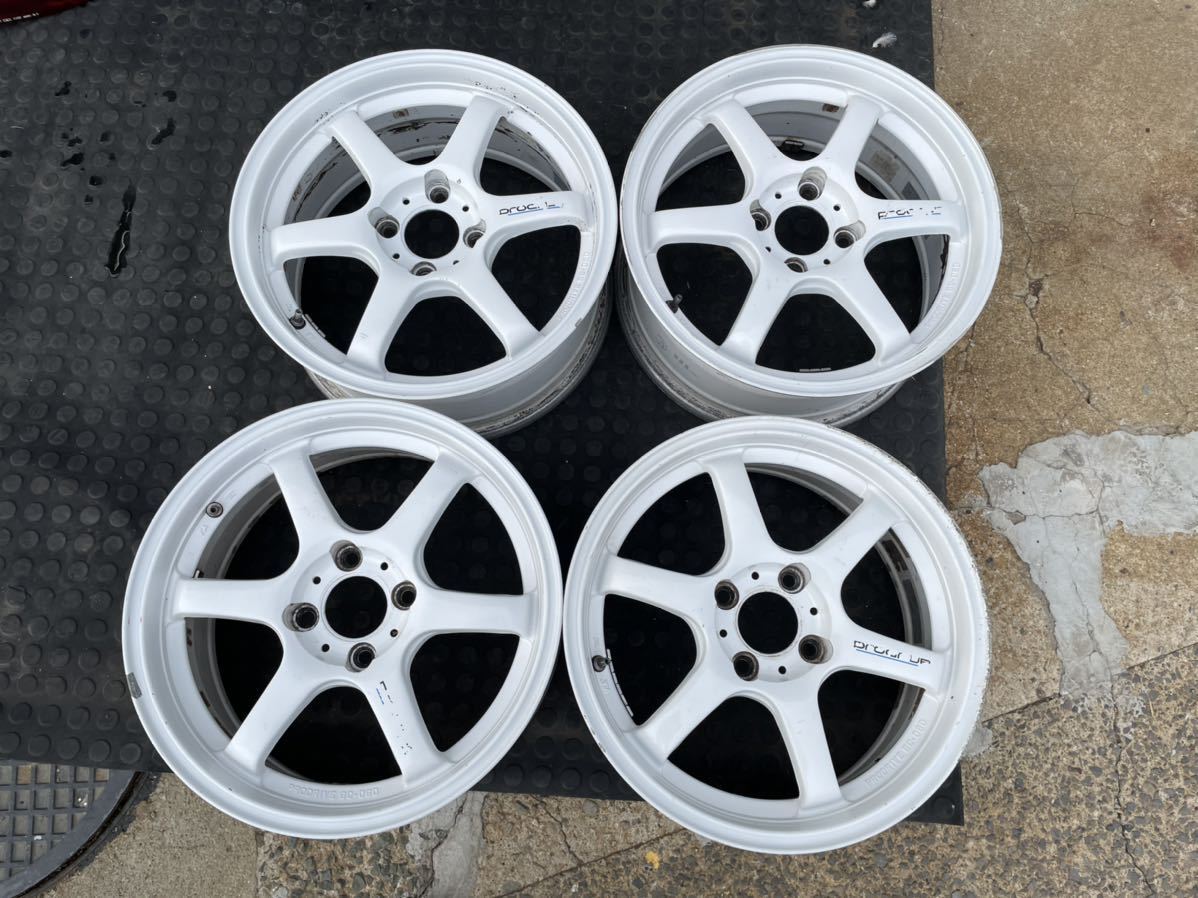 【中古】PRODRIVE プロドライブ GC-010G 15インチ 6.5J +35 +43 PCD100 軽量 ADVAN A050 185 ...