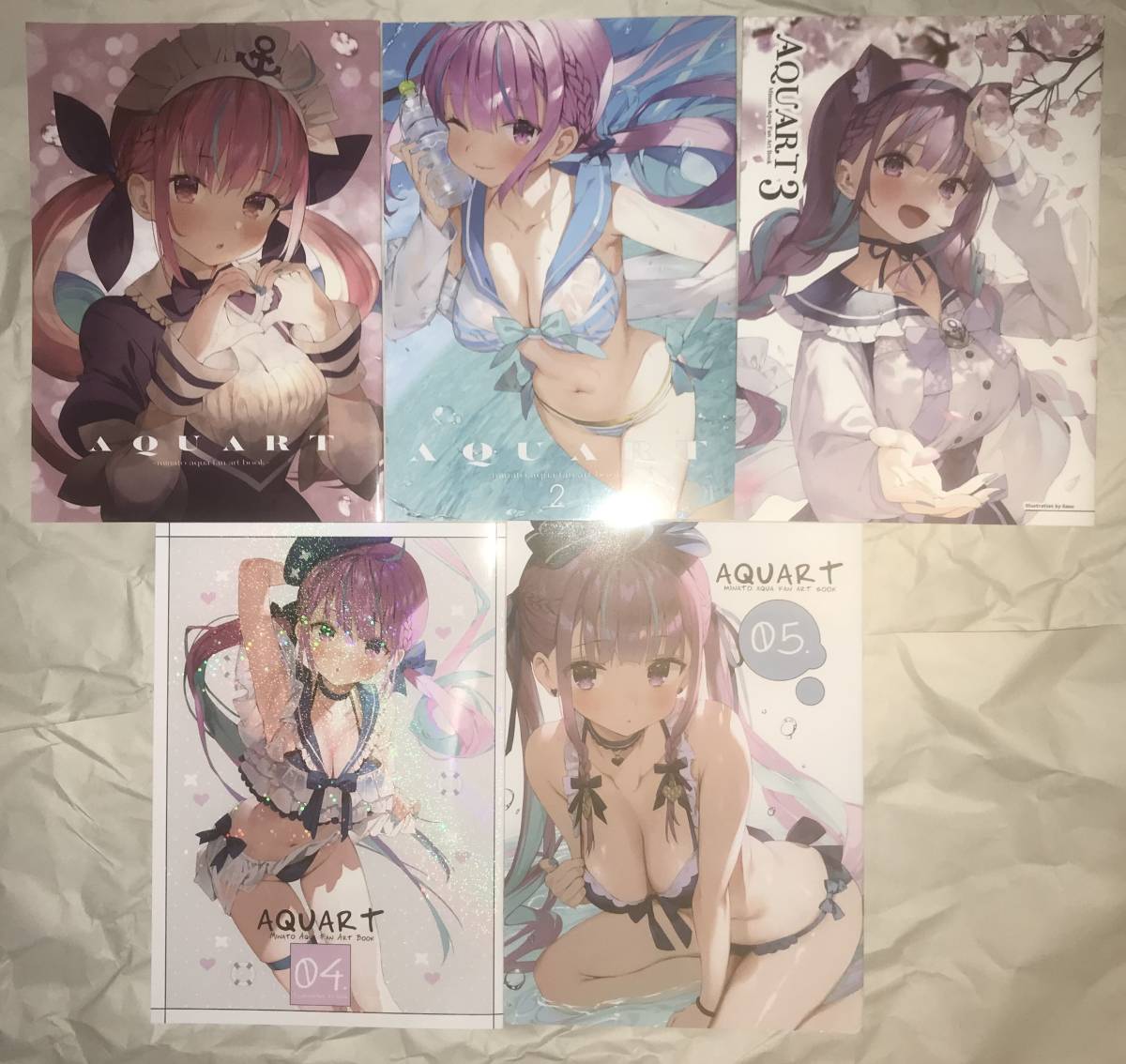 【未使用】湊あくあ 同人誌 AQUART1-5 ホロライブ フルカラーイラスト集 コミケ ホロクル ホロケット がおう まかろん大帝 Minato Aqua Hololiveの落札情報詳細 ...