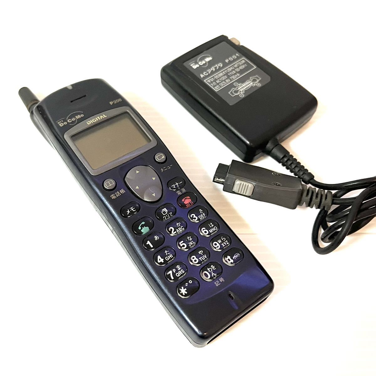 【目立った傷や汚れなし】ドコモ デジタルムーバ★携帯電話 P206 ブラック 黒★Panasonic docomo 端末本体 通電 動作確認 ...