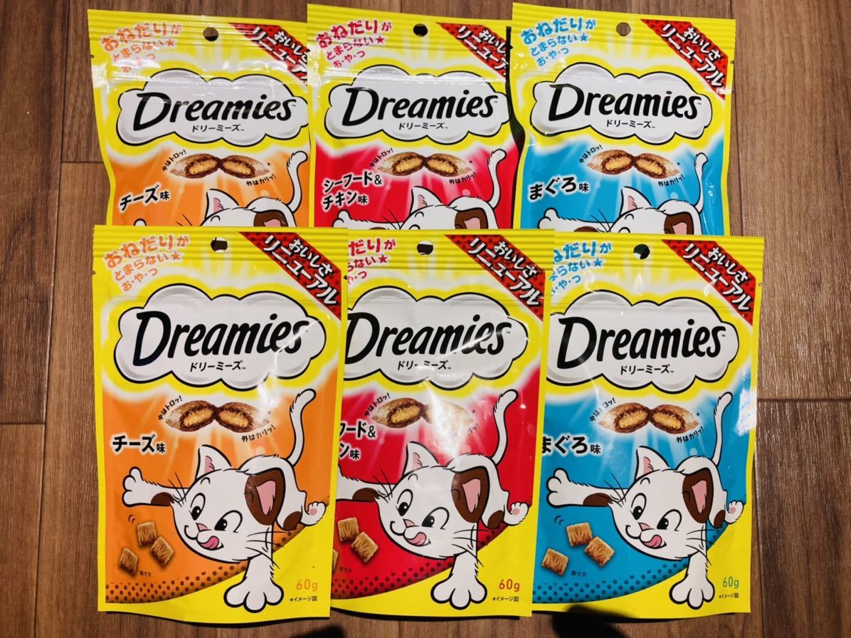 【未使用】ドリーミーズ (60g*×6P) 猫用おやつの落札情報詳細 - ヤフオク落札価格検索 オークフリー
