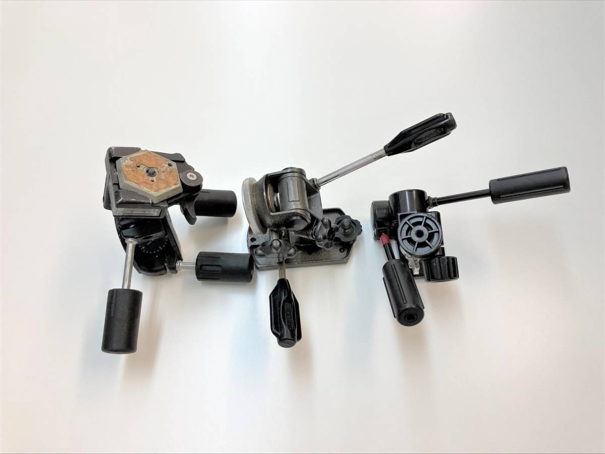 【傷や汚れあり】#6193【おまとめ出品】雲台 GITZO 370 / Manfrotto 029 / Velbon PH-460 ...