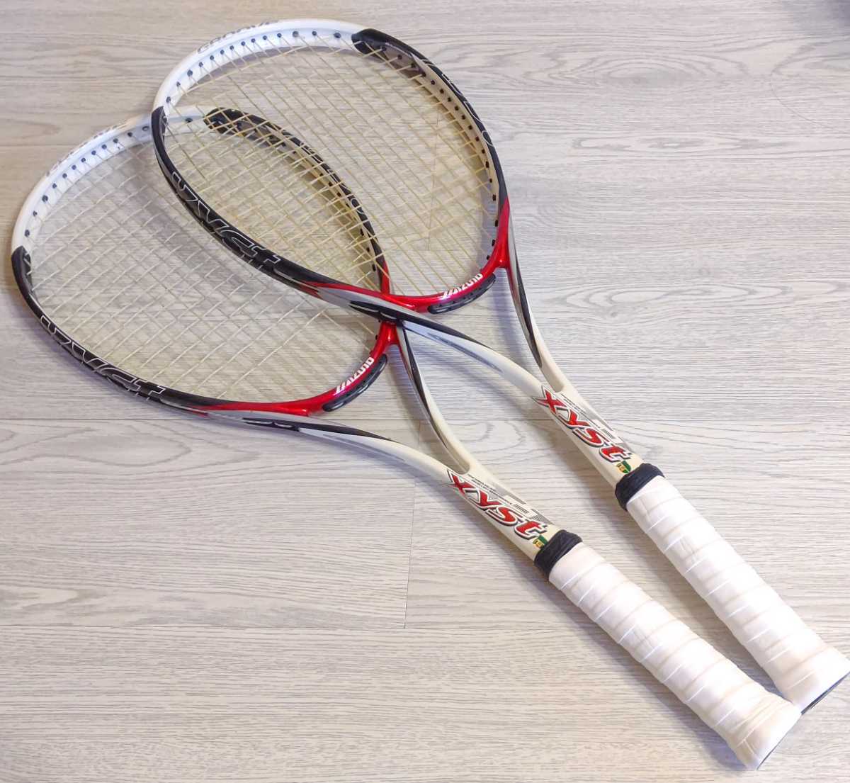 【やや傷や汚れあり】MIZUNO Xyst T1 ジスト 軟式 ソフトテニスラケット 1U 2本セット ミズノ 中古 送料無料 即決 の落札情報詳細| ヤフオク落札価格情報 オークフリー