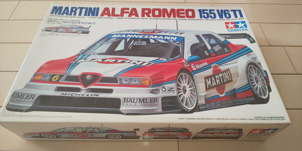 【未使用】アルファロメオ 155 V6 TI マルティーニ （1/24スケール スポーツカー No.176 24176）タミヤ 田宮 TAMIYAの落札情報詳細 - Yahoo!オークション ...