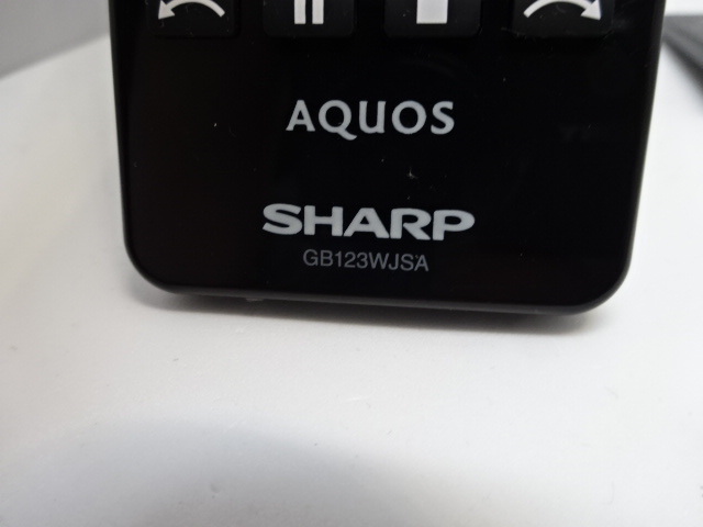 【傷や汚れあり】B3116 シャープ(AQUOS)純正リモコン GB123WJSA クリックポストの落札情報詳細 - ヤフオク落札価格検索 ...