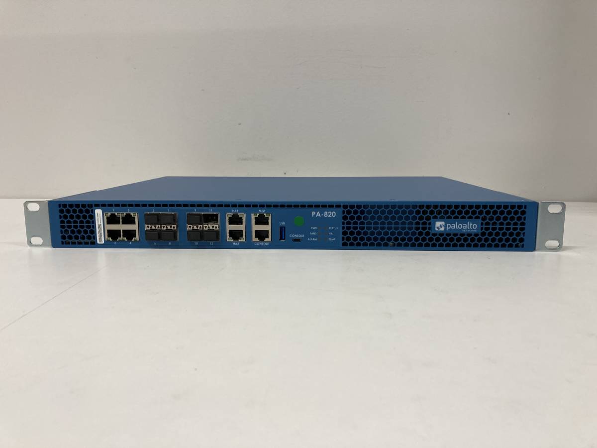 【やや傷や汚れあり】PaloAlto Networks PA-820 ファイアウォール、動作確認済み、初期化済みの落札情報詳細 - Yahoo ...