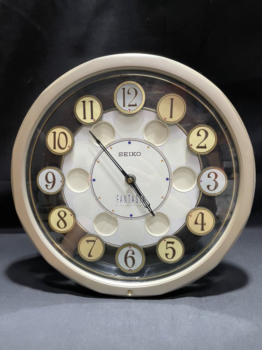 【傷や汚れあり】[動作品] SEIKO セイコー FANTASIA ファンタジア RE546S からくり時計 掛時計 廃盤 ビンテージ☆ の ...