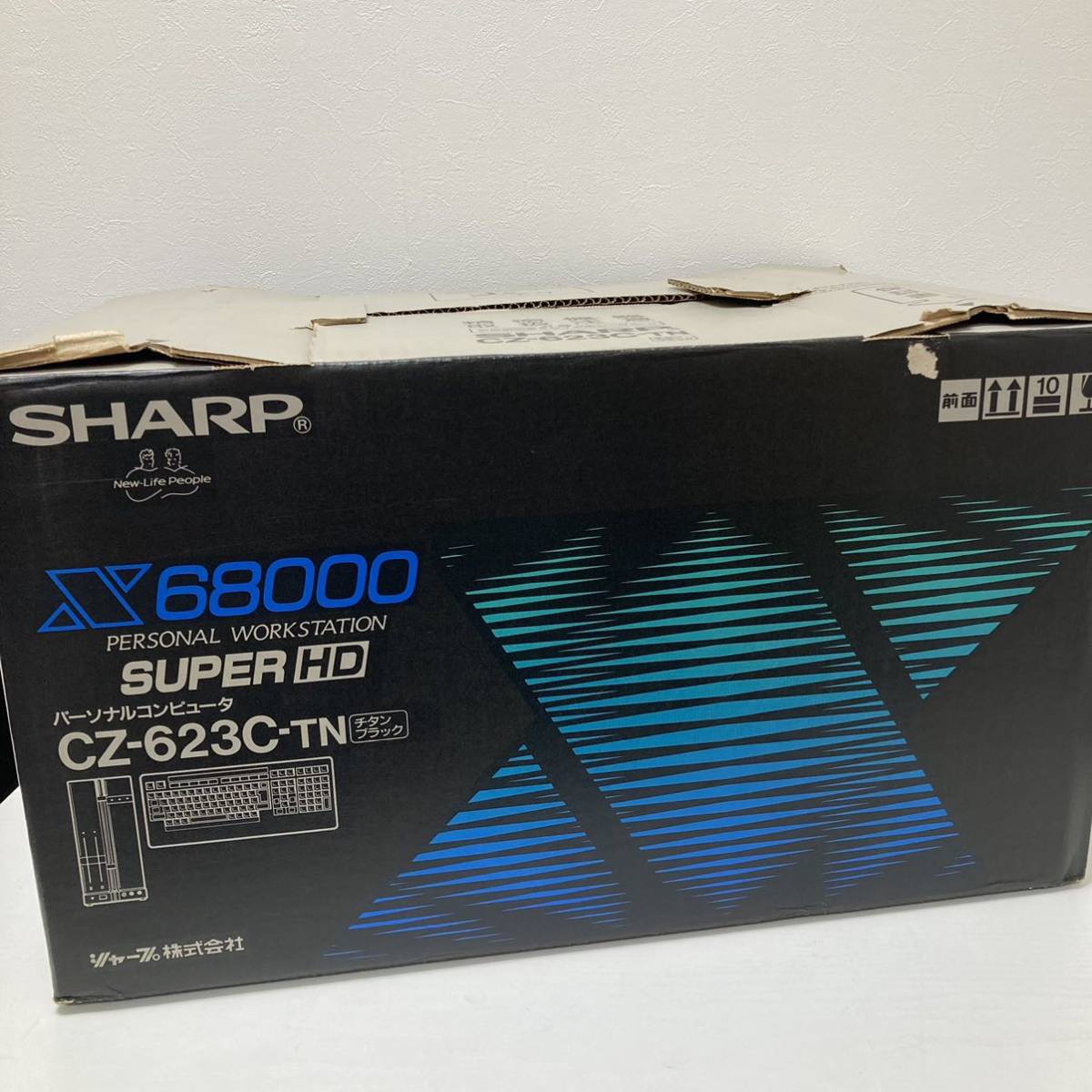 【やや傷や汚れあり】SHARP X68000 SUPER HD CZ-623C-TN 本体HDD + キーボード 箱 マウス付 シャープ 1円 ...