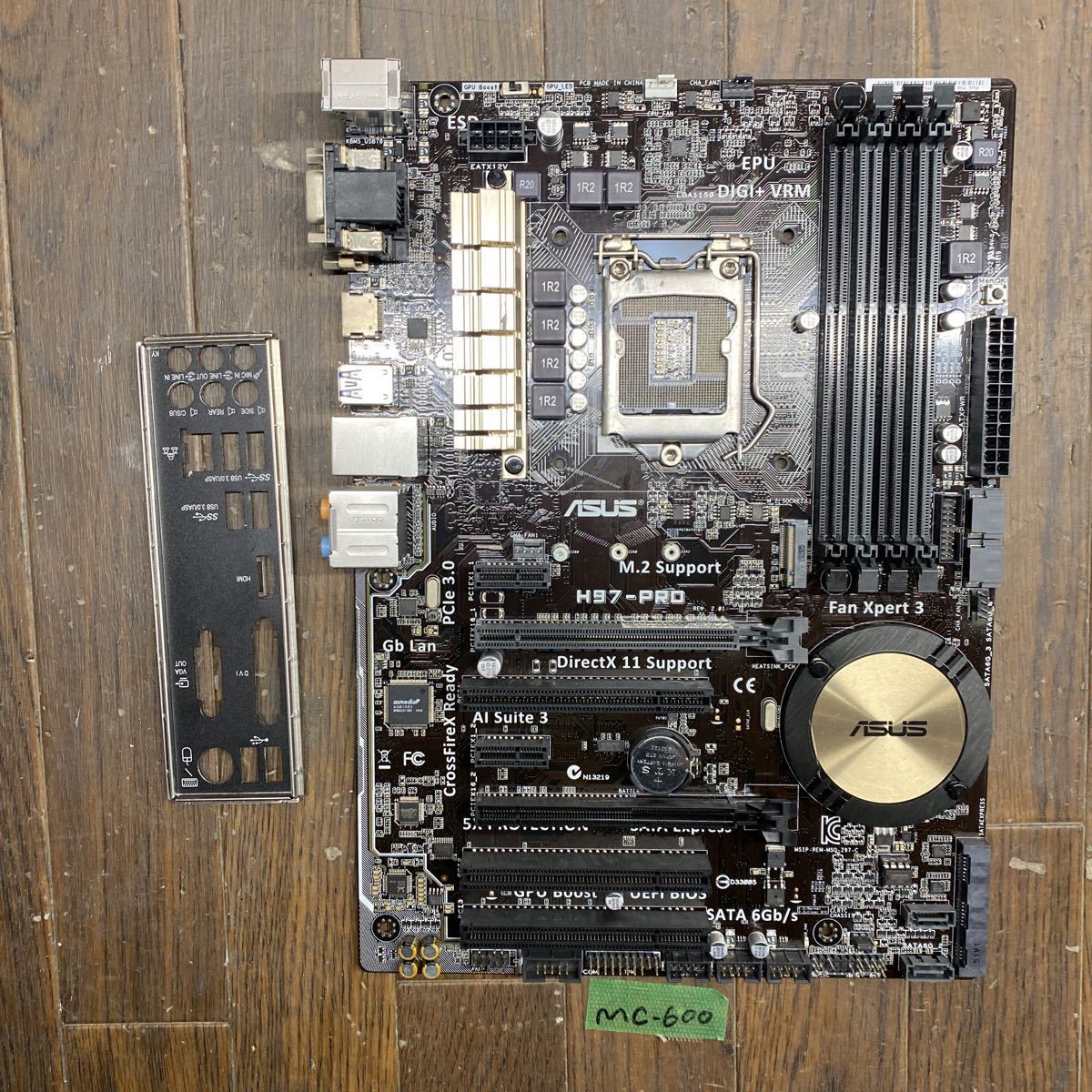 【傷や汚れあり】MC-600 激安 マザーボード ASUS H97-PRO LGA1150 BIOS立ち上がり確認済み ジャンク の落札情報詳細| ヤフオク落札価格情報 オークフリー