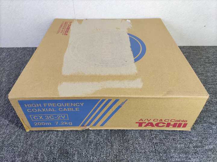 【未使用】TACHII CX 3C-2V 高周波同軸ケーブル 200m 7.2㎏の落札情報詳細 - ヤフオク落札価格検索 オークフリー