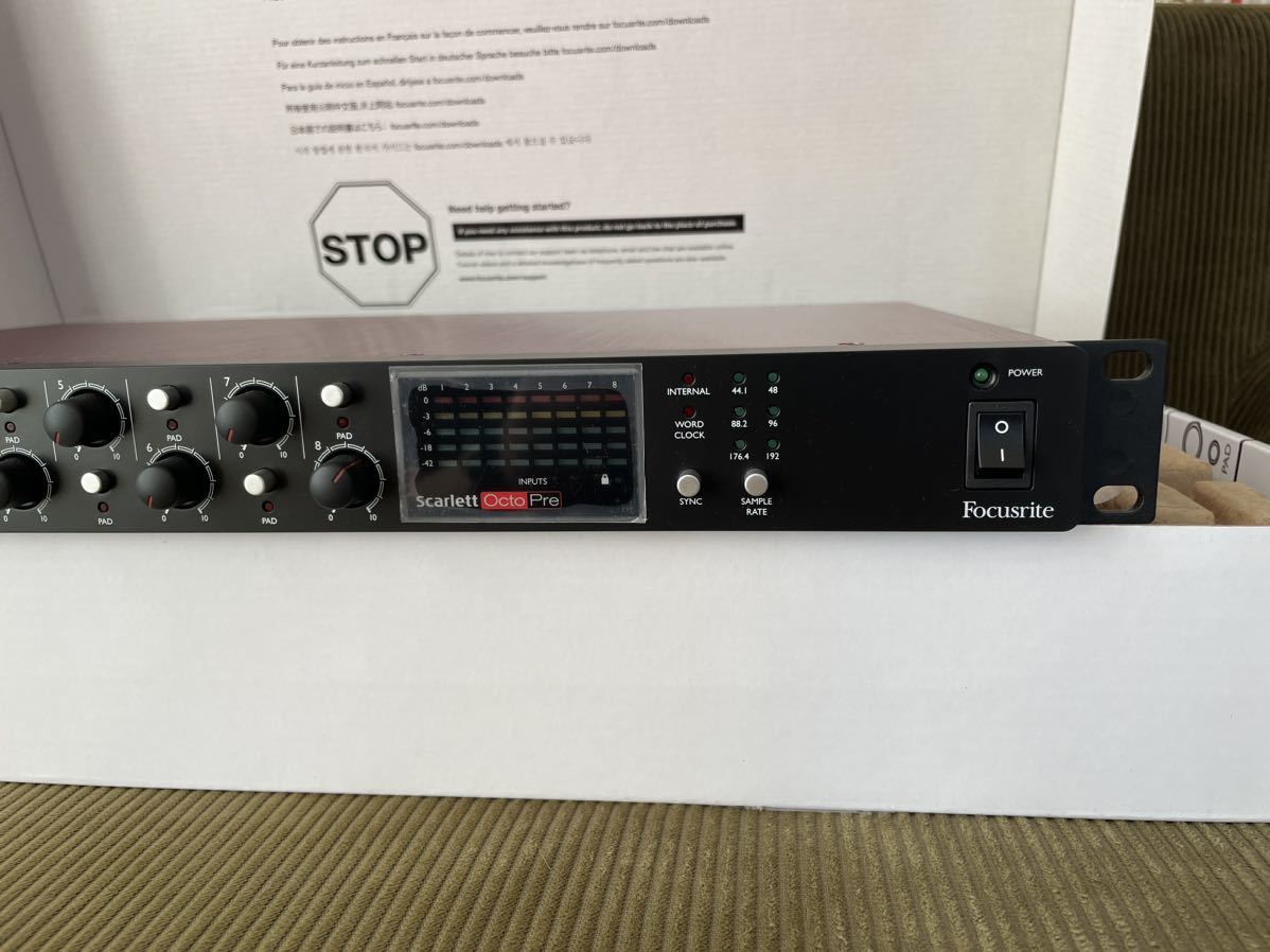 【未使用に近い】定価6.6万★高音質!!ほぼ未使用 8ch Preamp Focusrite Scarlett OCTOPRE マイクプリ ...