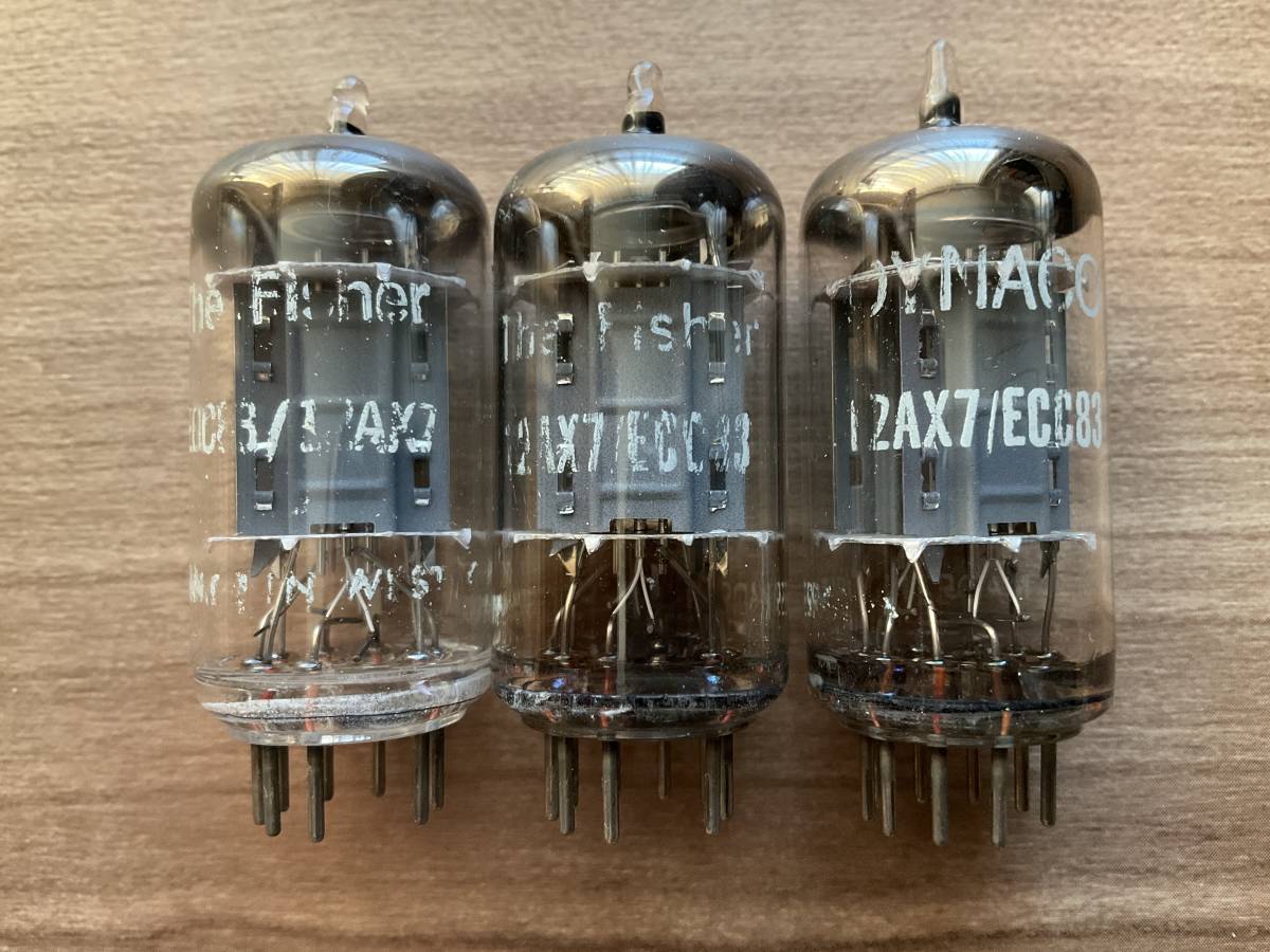 【やや傷や汚れあり】真空管 Telefunken (Fisher, Dynaco) ECC83/12AX7（リブプレート、ダイヤマーク付）x3本の落札情報詳細 - ヤフオク落札価格検索 オークフリー