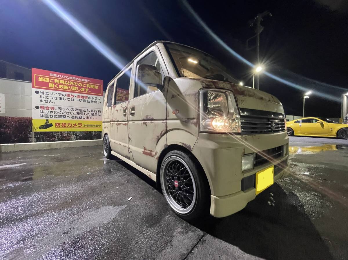 【走行距離 153,232 km】エブリィワゴン DA64W 初年度18年8月 車検 令和5年8月22日まで エイジング塗装 個人出品 の落札情報詳細| ヤフオク落札価格情報 オークフリー
