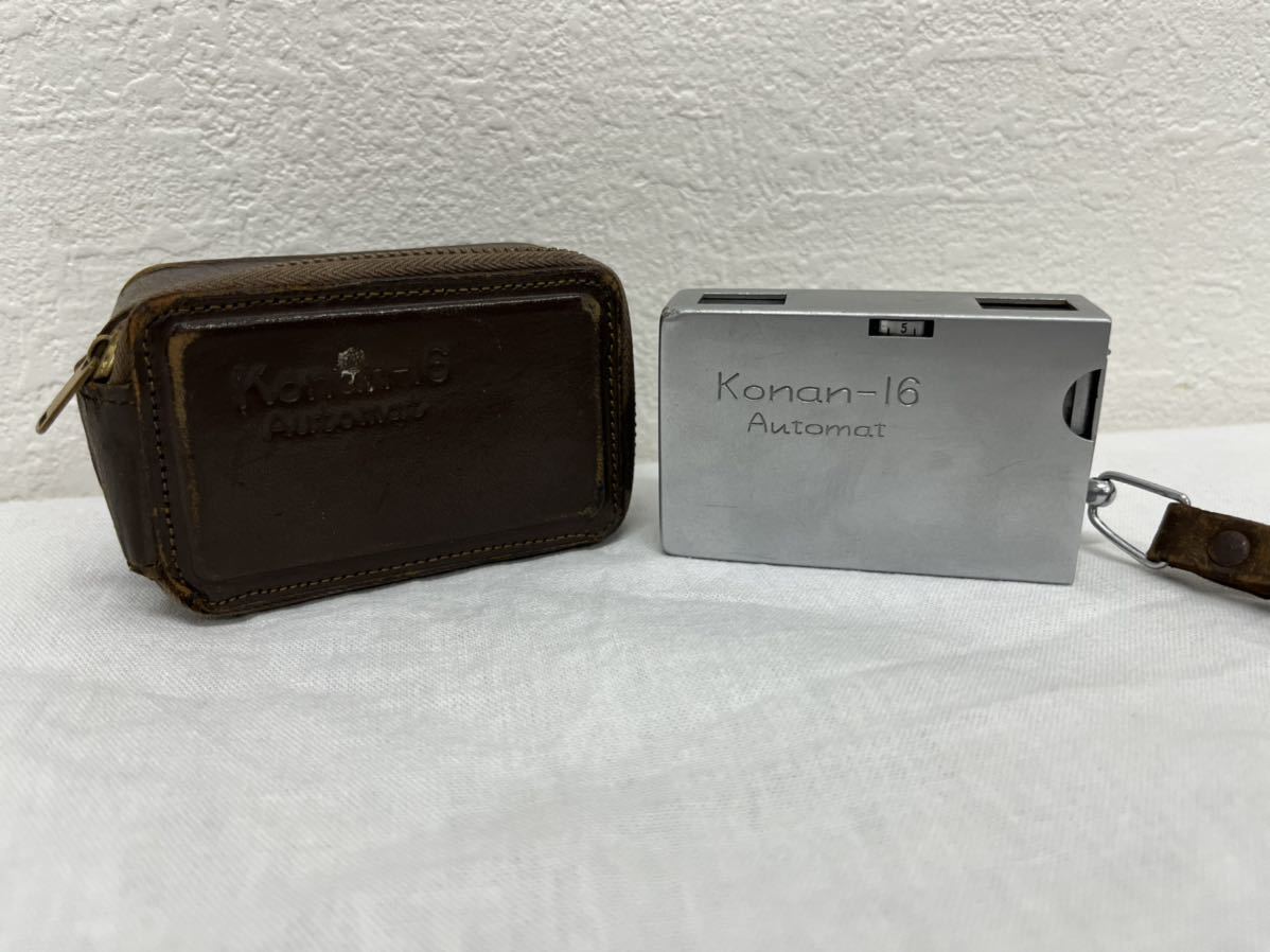 【やや傷や汚れあり】★Konan-16 Automat★ 国産 豆カメラ スパイカメラ LENS:ROKKOR 1:3.5 f＝25mm ケース付き コーナン16 ジャンク扱いの落札情報詳細 ...
