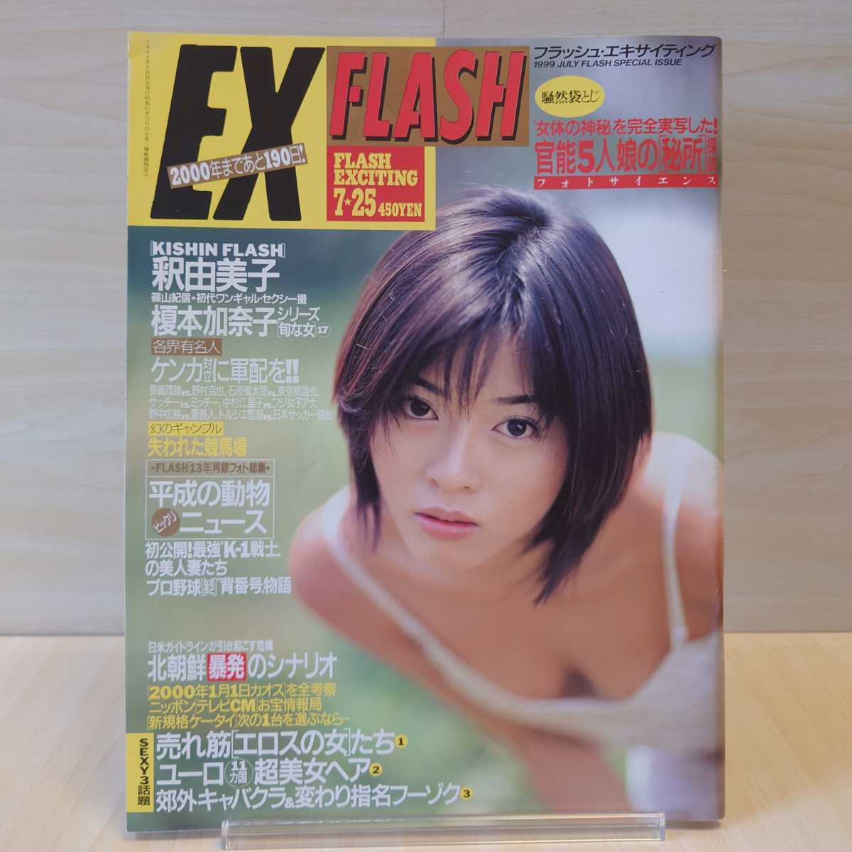 【目立った傷や汚れなし】FLASH EXCITINGフラッシュ・エキサイティング1999年7月25日号釈由美子榎本加奈子ユーロ超美女ヘアヌード松嶋菜々子広告の落札情報詳細 - Yahoo ...