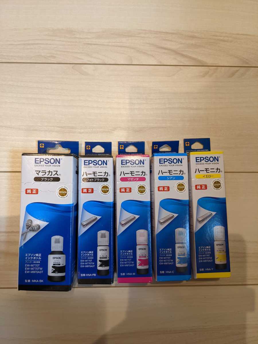 【未使用】送料込 EPSON 純正インクボトル MKA / HNA 5本組 エプソン ハーモニカ、マラカスの落札情報詳細 - ヤフオク落札価格 ...