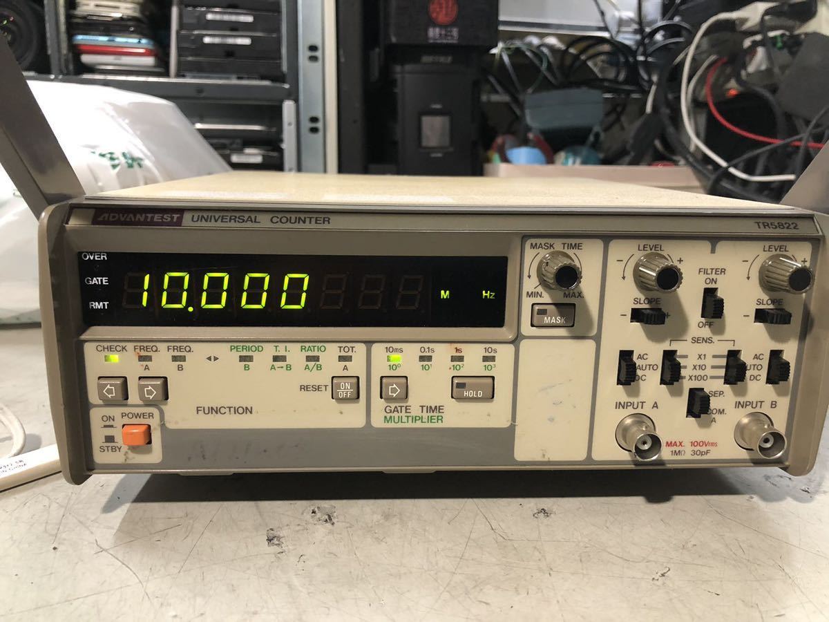 【やや傷や汚れあり】[1] ☆ ADVANTEST ユニバーサルカウンタ TR5822 ☆の落札情報詳細 - ヤフオク落札価格情報 オークフリー