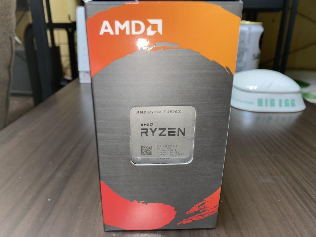 【やや傷や汚れあり】AMD Ryzen 7 5800X without cooler 3.8GHz 8コア / 16スレッド 36MB ...