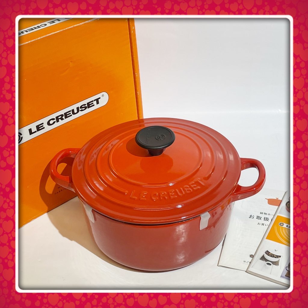 【傷や汚れあり】ル・クルーゼ LE CREUSET チェリーレッド 24cmの落札情報詳細 - ヤフオク落札価格情報 オークフリー