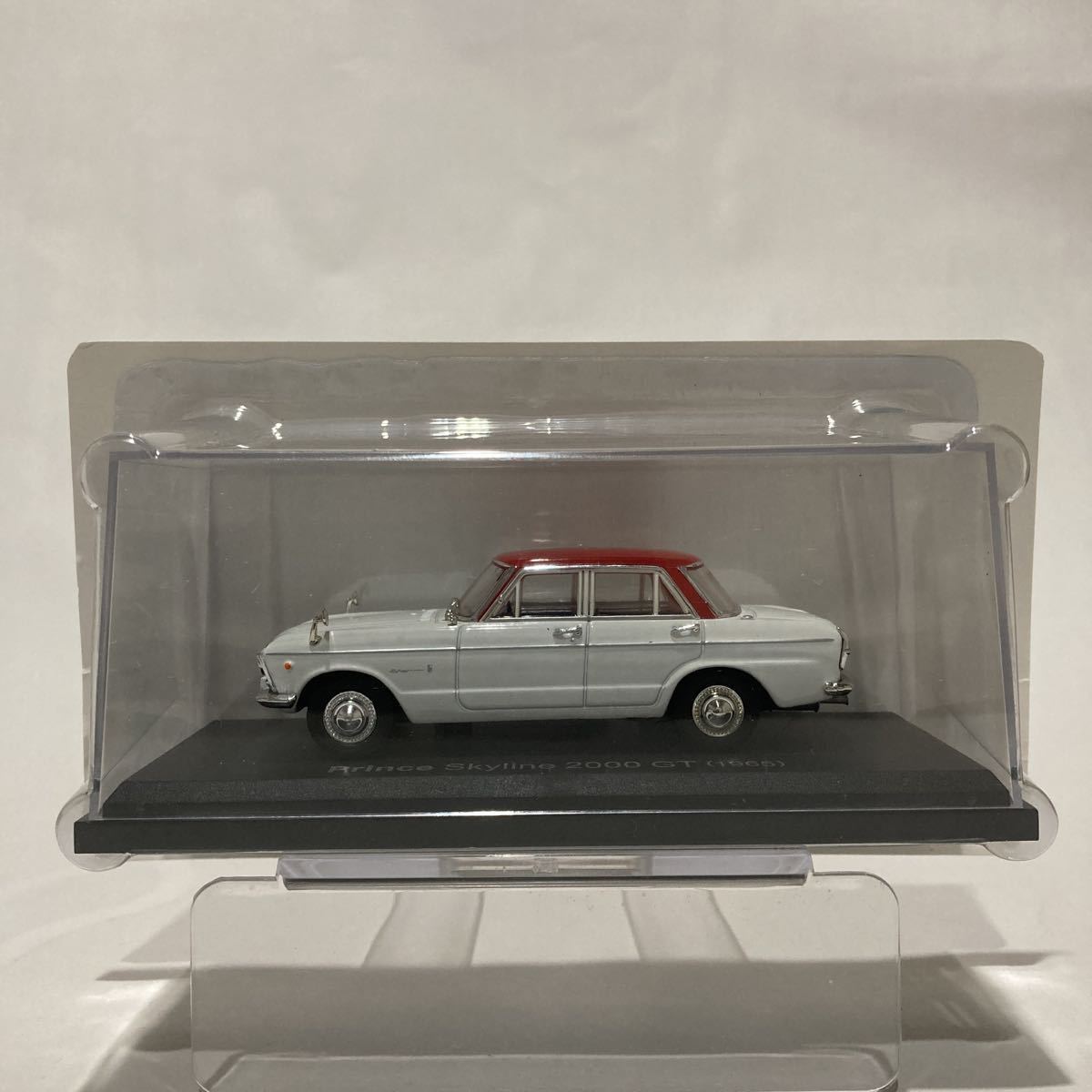 【未使用に近い】アシェット 国産名車コレクション 1/43 Nissan Prince Skyline 2000GT 1965年 日産 プリンス スカイライン S54B 旧車 ミニカー モデル ...