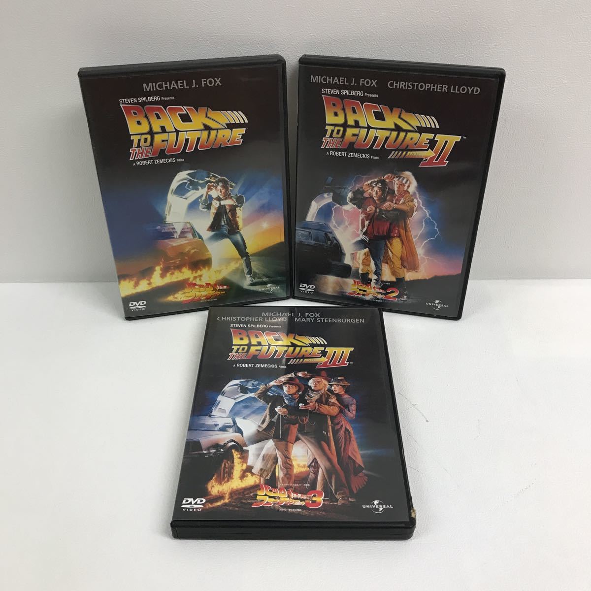 【やや傷や汚れあり】I0113A2F バック・トゥ・ザ・フューチャー 1 2 3 DVD 3巻 セル版 洋画 日本語吹替 SF スティーブン・スピルバーグ / BACK TO THE ...