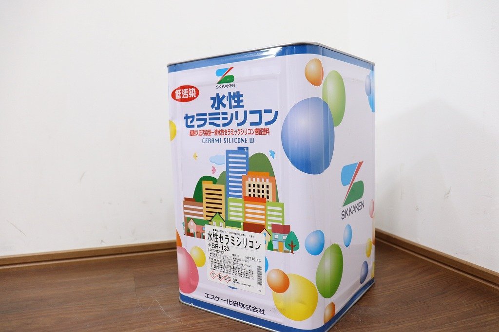 【未使用】【埼玉発】S3075 エスケー化研 塗料 水性セラミシリコン 3分艶 SR-414 16kg の落札情報詳細| ヤフオク落札価格情報 オークフリー