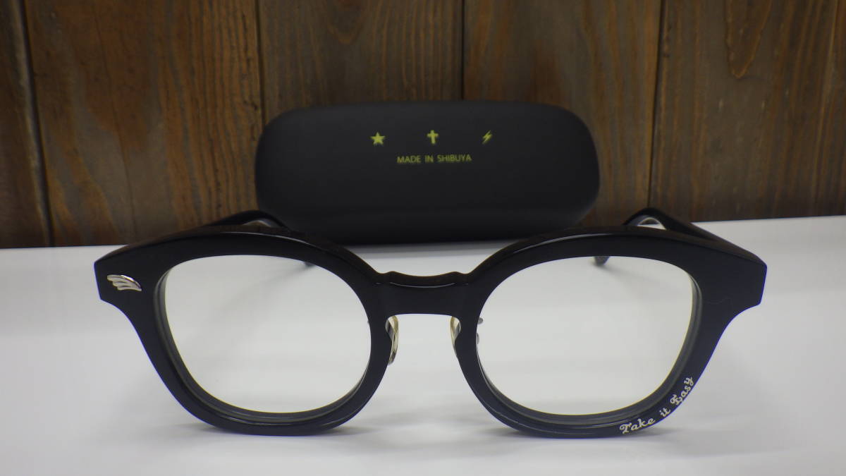 【やや傷や汚れあり】 N.S.H エヌエスエイチ サングラス TakeitEasy MADE IN SHIBUYA の落札情報詳細| ヤフオク落札価格情報 オークフリー