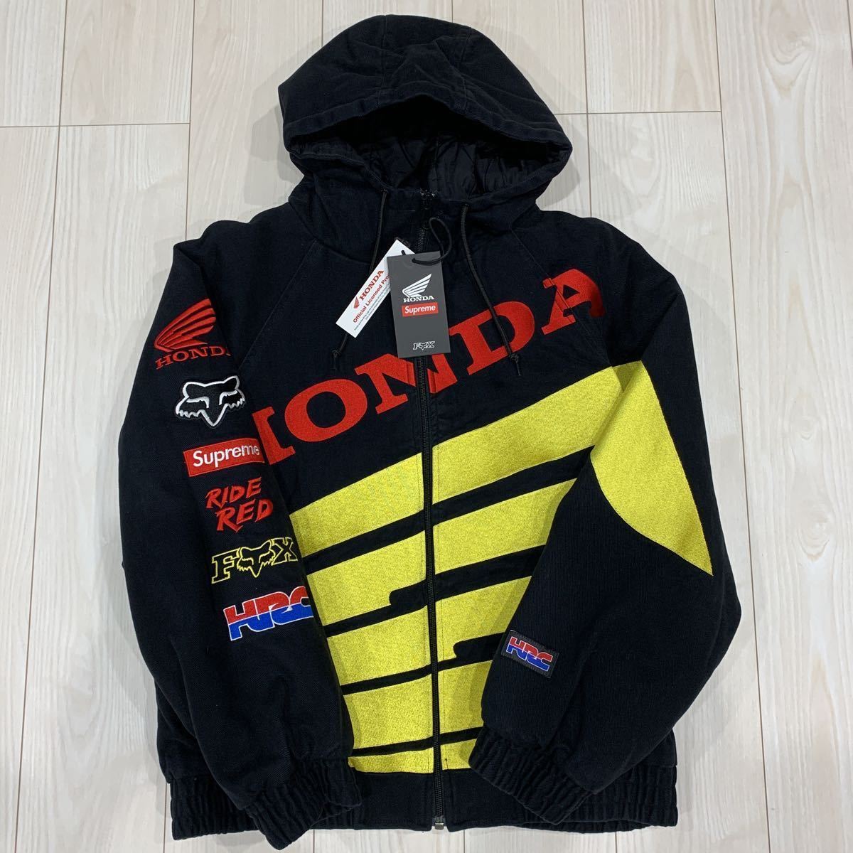 【未使用】国内正規 19FW Supreme HONDA Fox Racing Puffy Zip Up Jaket シュプリーム ホンダ ジャケット HRC ジップアップ BOX logo ...