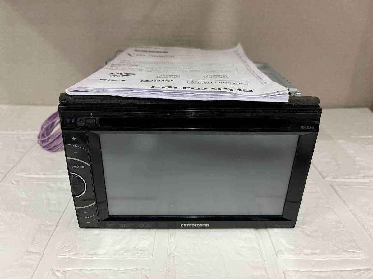 【傷や汚れあり】Pioneer パイオニア FH-780DVD 6.1V型ワイドVGAモニター DVD VCD CD USB カーオーディオ ...