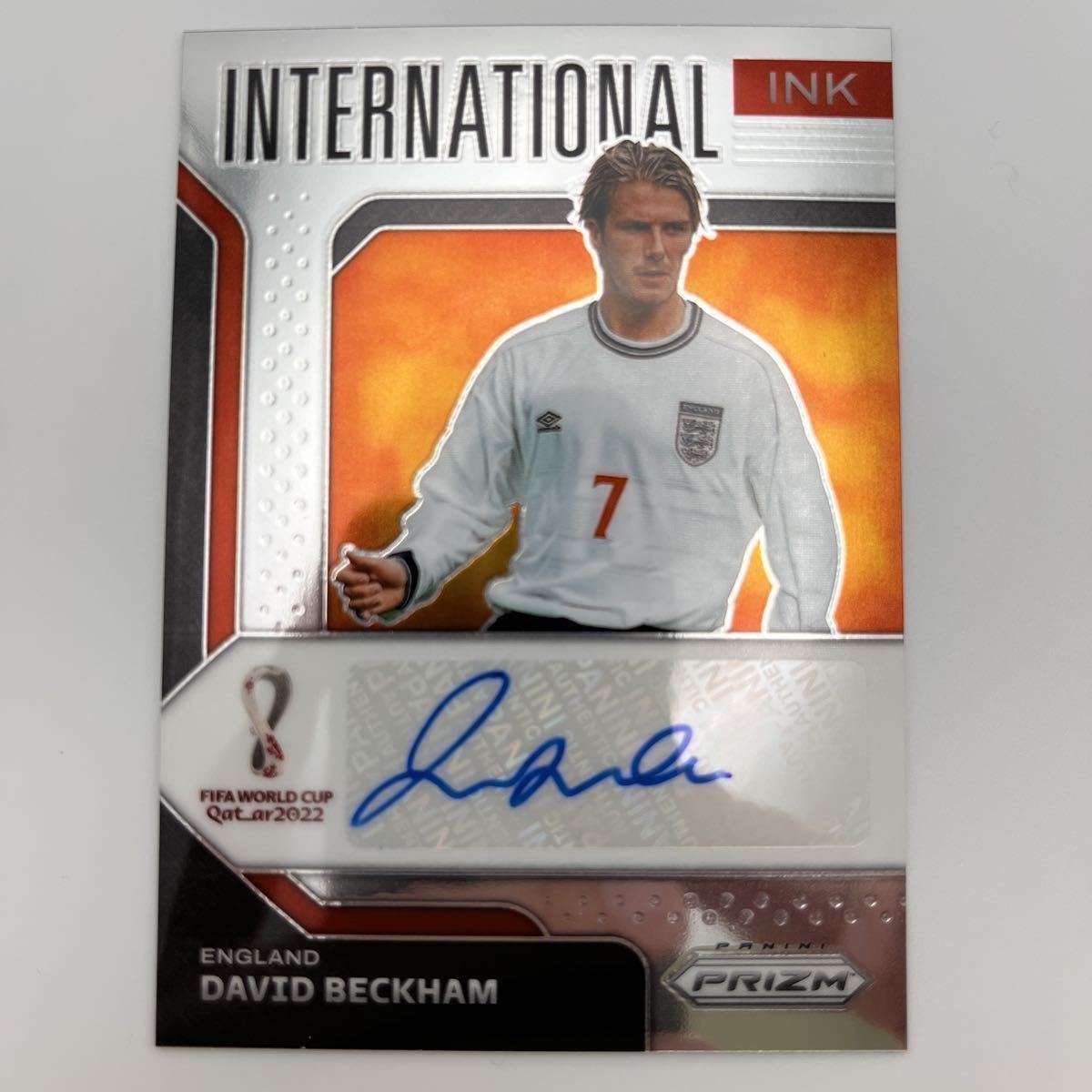 【目立った傷や汚れなし】デイビッド・ベッカム David Beckham 2022 Panini Prizm Soccer World Cup ...