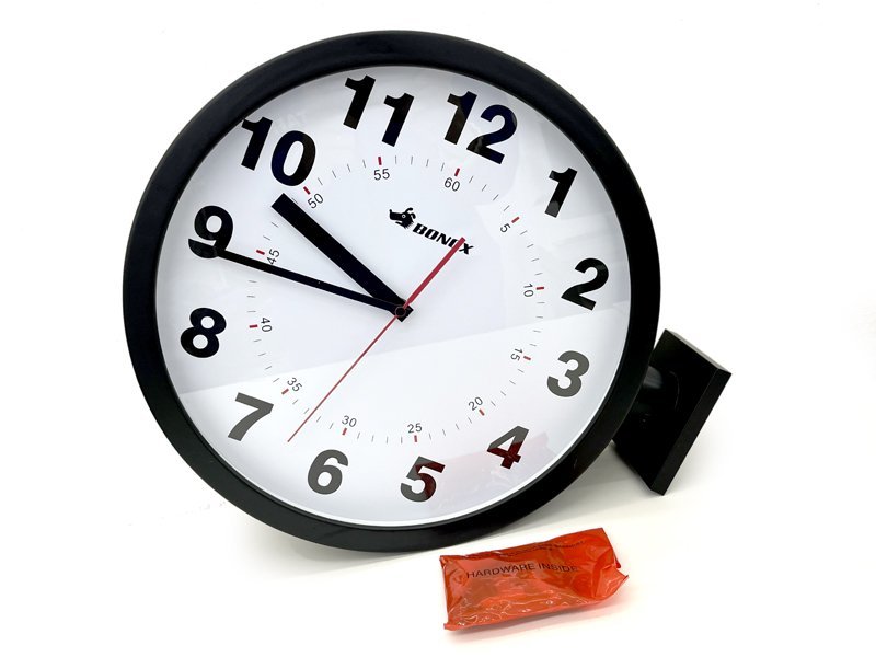 【未使用】開封未使用品 DULTON ダルトン BONOX ダブルフェイス ウォールクロック S82429BK ブラック 両面壁掛け時計の落札情報詳細 - ヤフオク落札価格検索 オークフリー