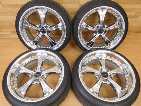 【傷や汚れあり】13-183 深リム★SPEED STAR VIENNA ヴィエナ クラージェ★19in10J+37,9J+44 スカイライン ...