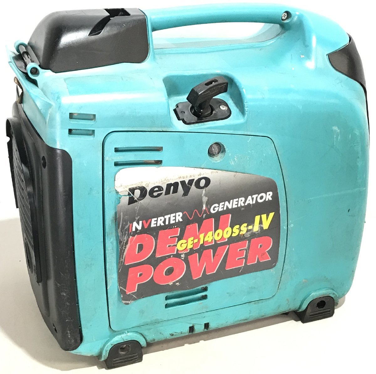 【やや傷や汚れあり】 動画有り デンヨー Denyo 防音型ポータブルインバーター発電機 GE-1400SS-IV 100V 50/60Hz ...