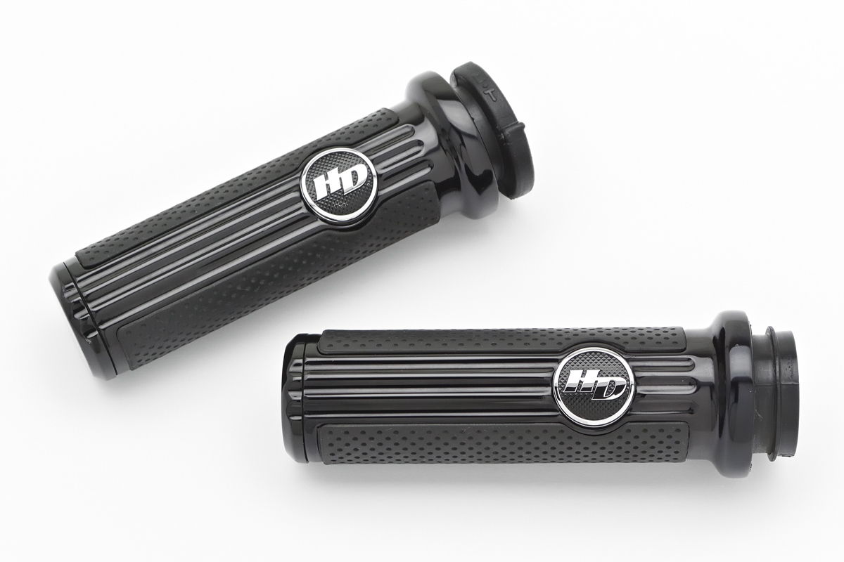 【傷や汚れあり】【ハーレー純正】 56100157 ディファイアンス・ハンドグリップ / ブラックアノダイズ 電子スロットルの落札情報詳細 ...