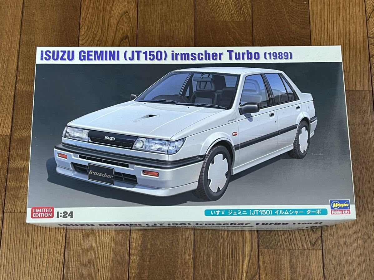 【未使用】未組立 ハセガワ 限定品 1/24 いすゞ ジェミニ イルムシャー ターボ JT150 ISUZU GEMINI irmscher Turbo 1989 HASEGAWA ...