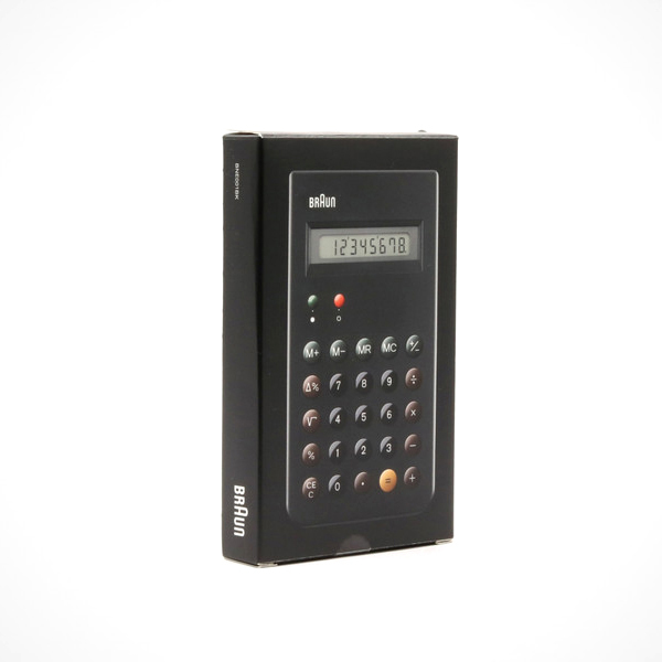 【未使用】送料コミ追跡アリ 新品 ブラウン ET55 復刻モデル 電卓 BNE001BK★Calculator Black BRAUNの落札 ...