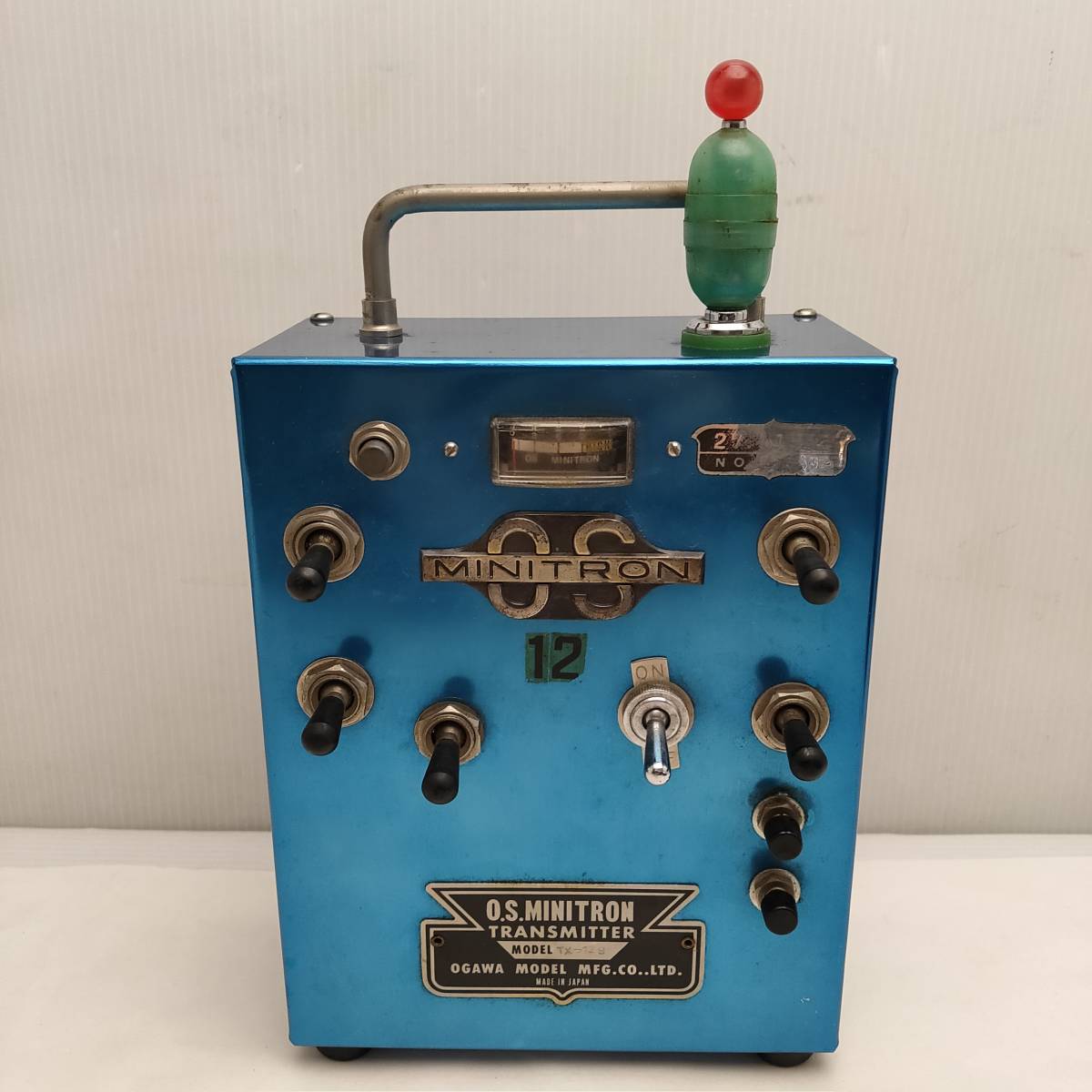 【傷や汚れあり】小川精機 O.S. MINITRON TRANSMITTER ミニトロン TX-6SB RS-6 日本製 ビンテージ プロポ ...
