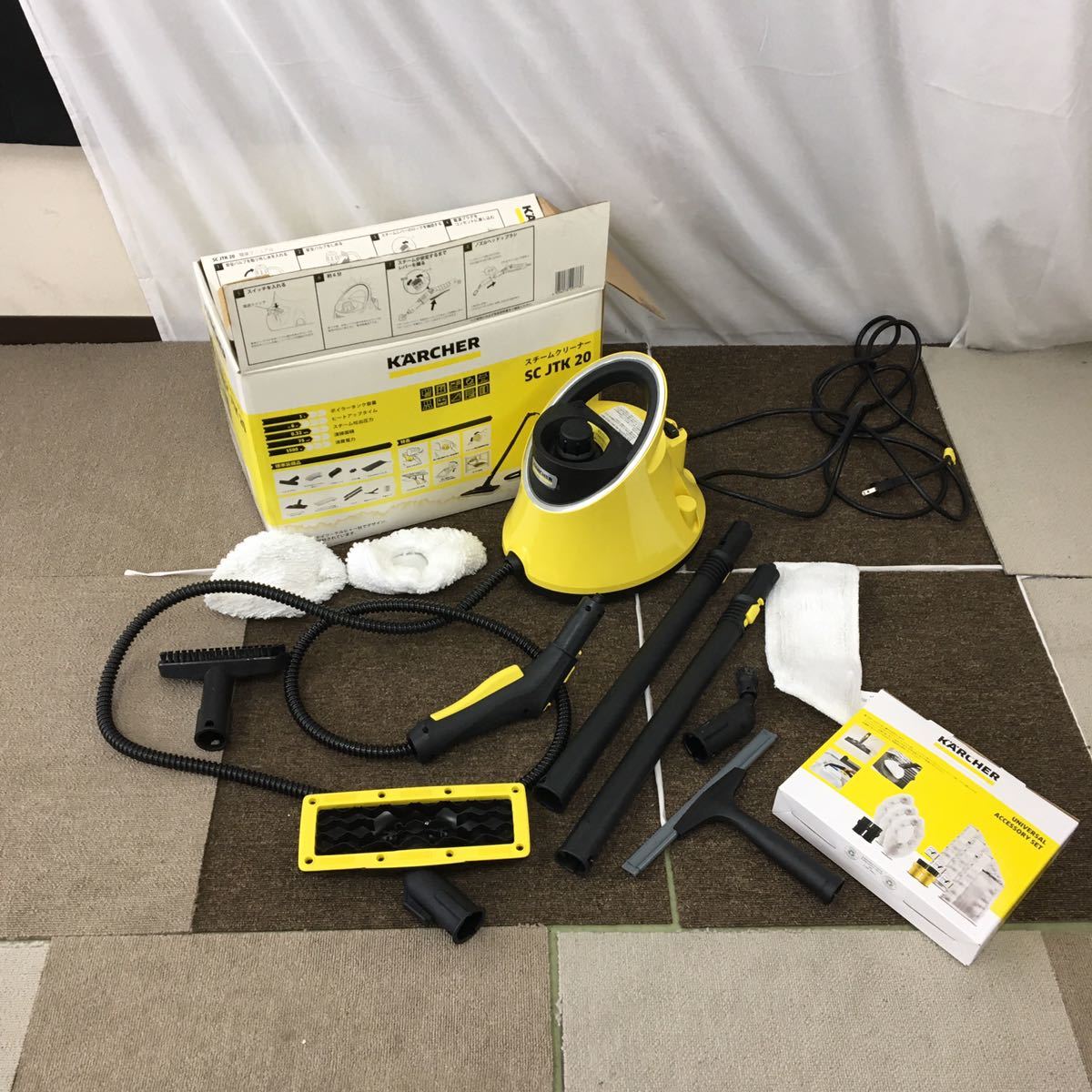 【目立った傷や汚れなし】 【売り切り】そこそこ美品！karcher Steam Cleaner Scjtk20 ケルヒャー スチームクリーナー