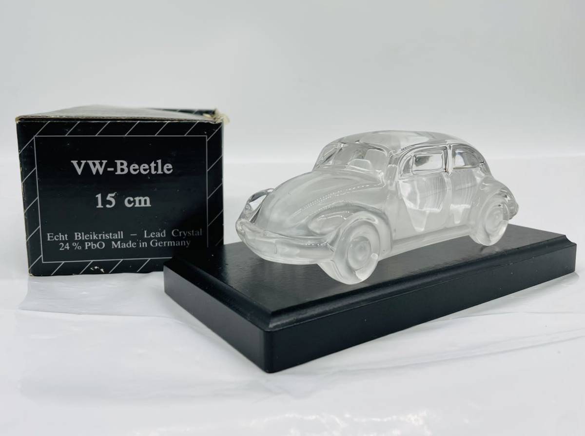【目立った傷や汚れなし】【い-3-53】希少 MAGIC CRISTAL VW-Beetle 15cm マジッククリスタル ドイツ製 ミニカー ...