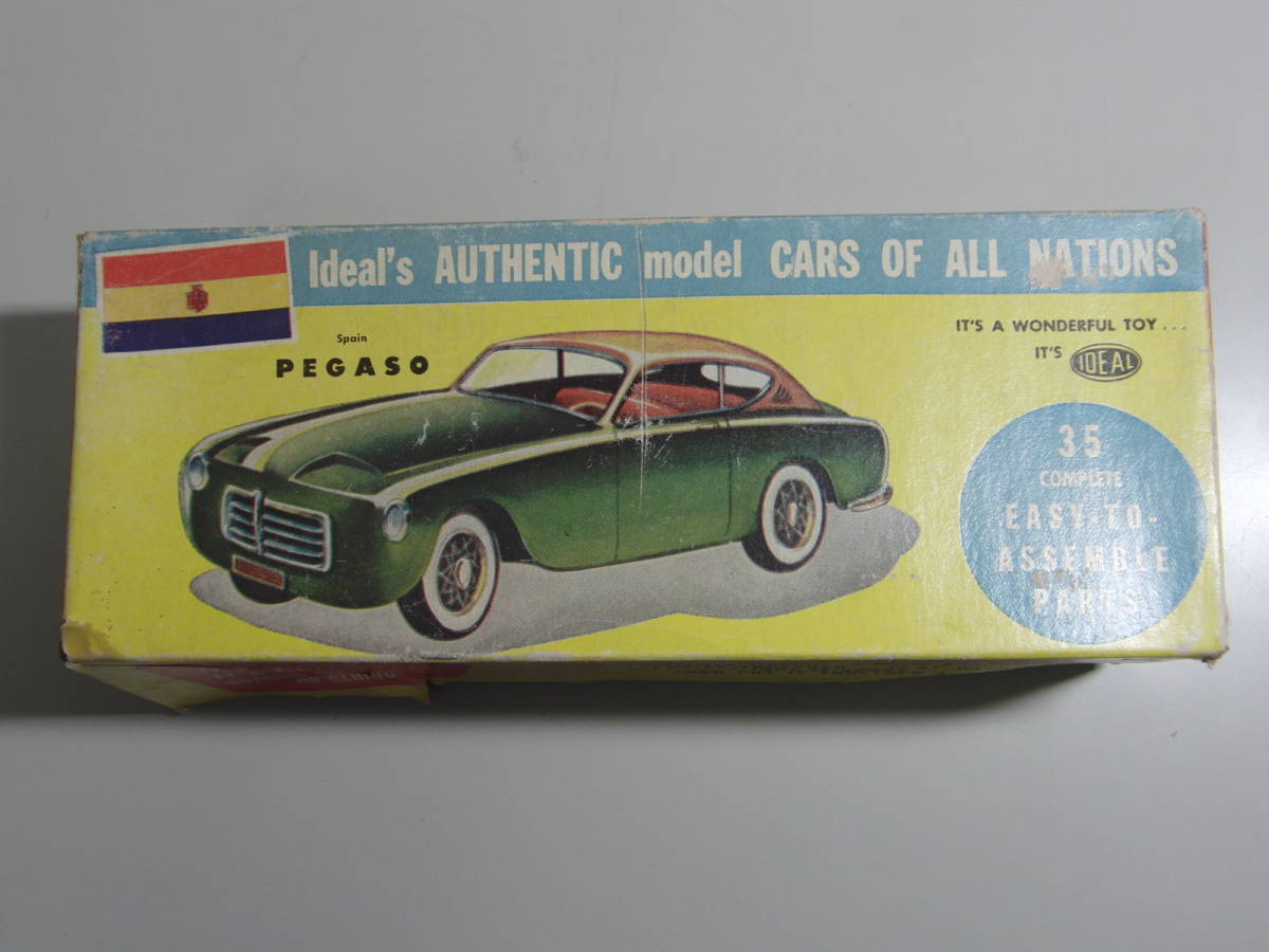 【未使用に近い】相当古いプラモデル PEGASO 未組立 ldeal's AUTHENTIC model CARS OF ALL ...