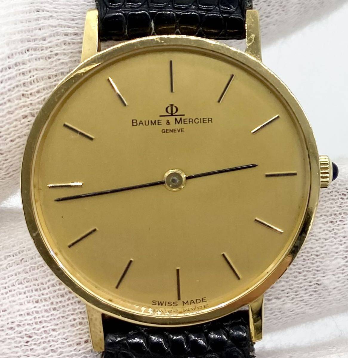 【目立った傷や汚れなし】1円〜稼動品 BAUME&MERCIER ボーム&メルシエGENEVE k18 750 金無垢の落札情報詳細 - ヤフオク落札価格検索 オークフリー
