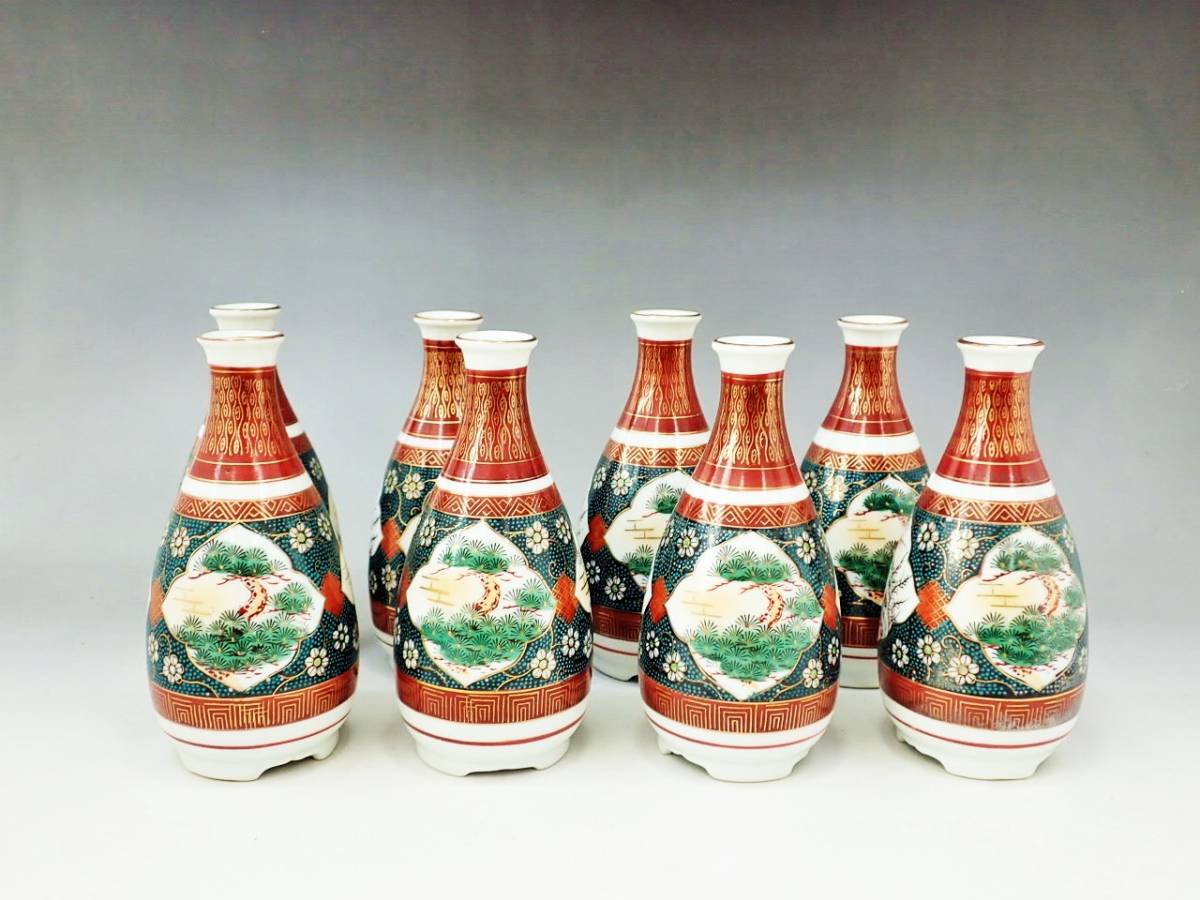 【未使用】九谷焼 青粒 松竹梅 徳利 8客 まとめて 未使用保管品/酒器 K322-3の落札情報詳細 - ヤフオク落札価格検索 オークフリー