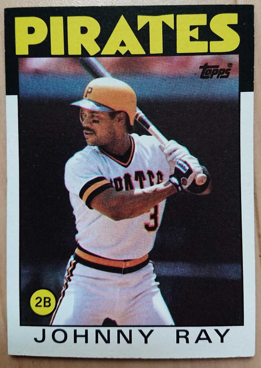 【目立った傷や汚れなし】★来日外国人 ジョニー レイ ヤクルト スワローズ JOHNNY RAY TOPPS 1986 メジャーリーグ MLB ...
