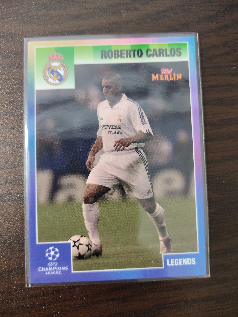 【未使用に近い】Roberto Carlos Real Madrid Legends 2020-2021 Topps UCC Merlin ...