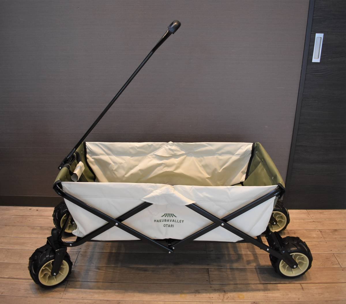 【未使用】179 訳有品 送料無料 グランドキャリアワゴン HAW CW-01 カーキ系 キャリーカート/カバー付 最大積載重量60kg アウトドア用品 ZJ334ジの落札情報詳細 ...